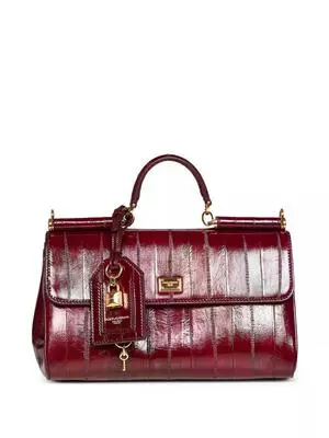 Dolce & Gabbana My Sicily Eel Leather Tote Bag