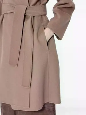 Max Mara Belted Notched-lapel Coat