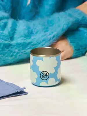 24BOTTLES Daydreaming Floral-print Cups - Blue