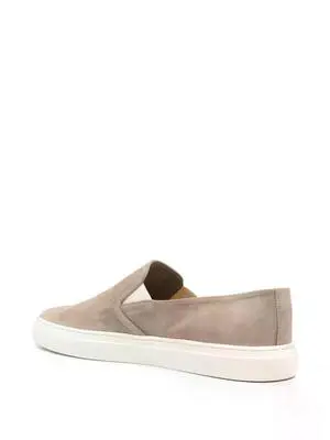 COMMON PROJECTS Minimal Suede Slip-on Sneakers - Neutrals