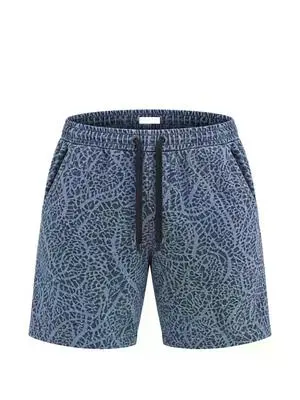 Crossley Abstract-pattern Shorts - Blue