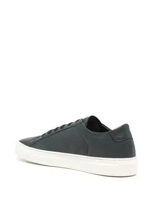COMMON PROJECTS Achilles Grained Leather Sneakers - Blue