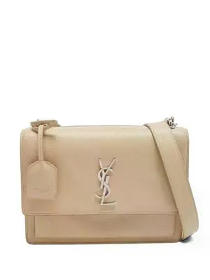 Saint Laurent 2016 Medium Sunset Shoulder Bag - Neutrals