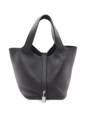 Hermès 2026 Pm Picotin Lock Leather Handbag - Black