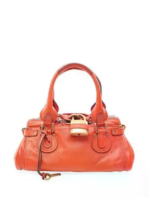 Chloé 2000 Paddington Leather Tote Bag - Orange