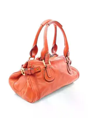 Chloé 2000 Paddington Leather Tote Bag - Orange