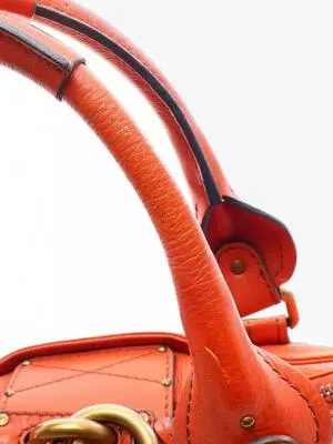 Chloé 2000 Paddington Leather Tote Bag - Orange