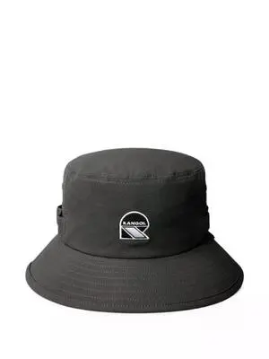 KANGOL Logo-patch Bucket Hat - Black