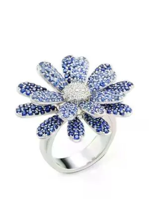 MIO HARUTAKA Daisy Sapphire And Diamond Ring - Silver