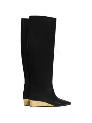 VANDA NOVAK Sophia Wedge-heel Boots