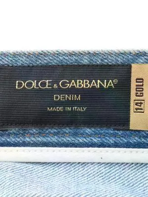 Dolce & Gabbana 2020s Paint-splatter Distressed Jeans