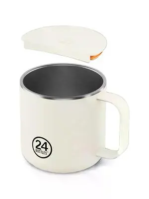 24BOTTLES Cotton Logo-print Mug - White