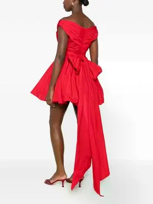 Blumarine Bow-detail Ruched Mini Dress