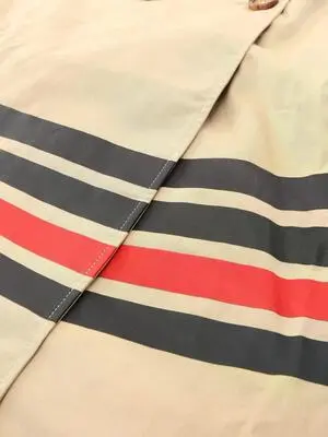 Burberry 2010 Striped Belted Trench Coat