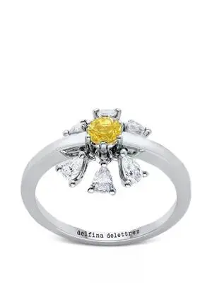 Delfina Delettrez Dancing Diamond Ring - Silver