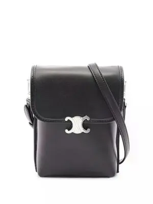 Celine 2020 Triomphe Clutch Bag - Black
