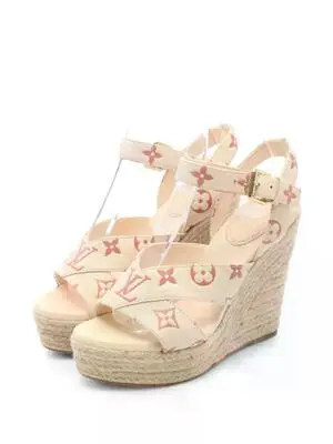 LOUIS VUITTON 2022 Starboard Espadrille Sandals - Neutrals