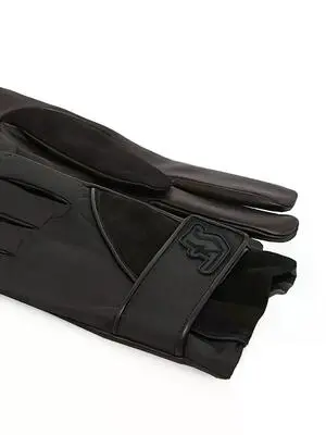 FERRAGAMO Logo-patch Panelled Gloves