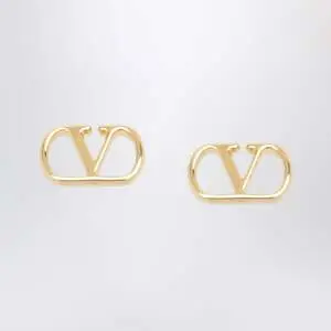 Valentino Garavani Gold-tone Vlogo Signature Earrings - Silver