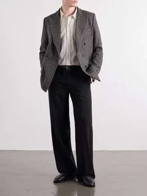 A KIND OF GUISE Double-breasted Virgin Wool-tweed Blazer
