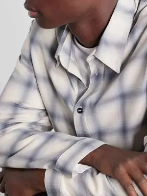 SAGE NATION Strano Checked Twill Shirt
