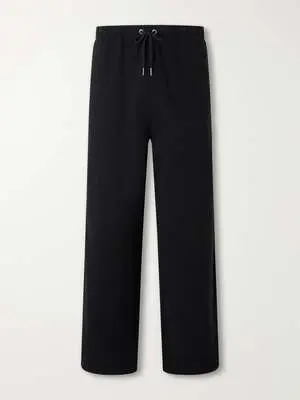 Polo Ralph Lauren Mlb Straight-leg Cotton-blend Fleece Sweatpants - Black