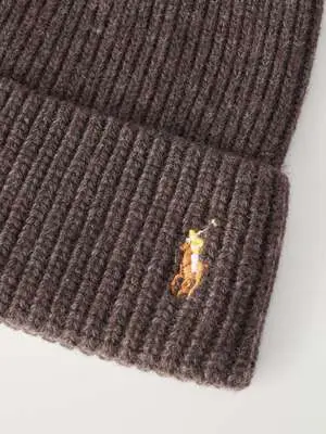 Polo Ralph Lauren Logo-embroidered Wool-blend Beanie