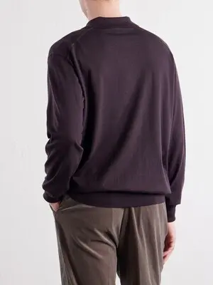 KAPTAIN SUNSHINE Wool And Cotton-blend Polo Shirt