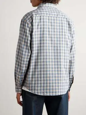 Nn07 Deon 5465 Checked Organic Cotton-flannel Shirt