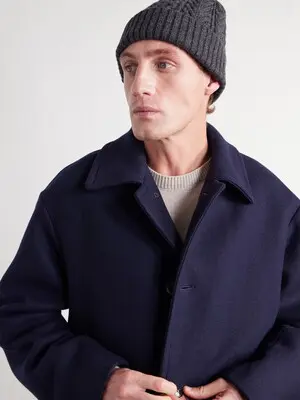 ORSLOW Aran Wool Beanie - Gray
