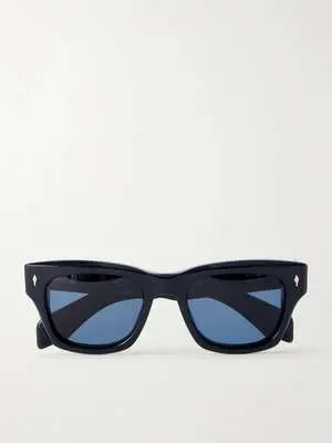JACQUES MARIE MAGE Dealan 53 Square-frame Acetate Sunglasses - Black