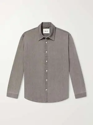 Nn07 Casper 50033 Cotton-twill Shirt - Gray