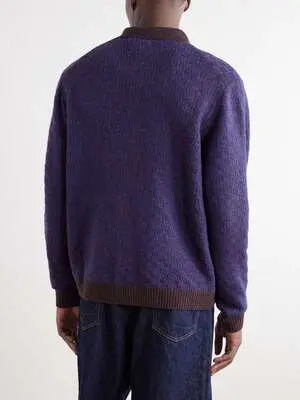 Nn07 Thor 60004 Checked Wool-blend Cardigan