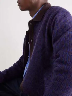 Nn07 Thor 60004 Checked Wool-blend Cardigan