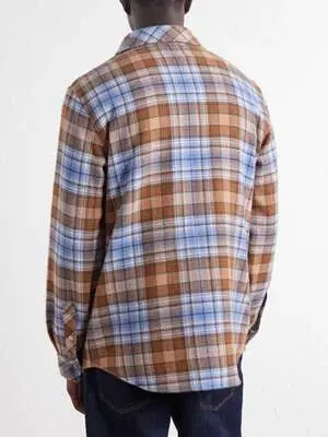 GOD'S TRUE CASHMERE Nomad Checked Cashmere Shirt