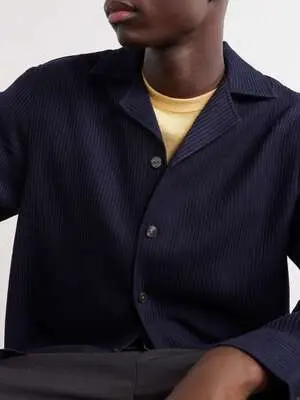Hartford Wool And Cashmere-blend Polo Cardigan