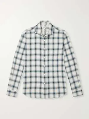 Hartford Paul Checked Cotton-flannel Shirt - Ivory