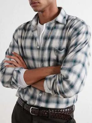 Hartford Paul Checked Cotton-flannel Shirt