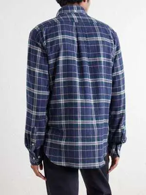 Hartford Checked Cotton-flannel Shirt