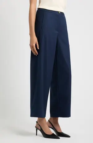 EMME Virgola Wide Leg Career Pants