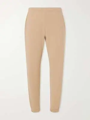 GHIAIA Tapered Cashmere Sweatpants - Camel