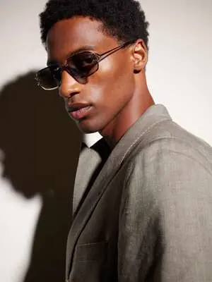 Cartier Motifs De Square-frame -tone Sunglasses