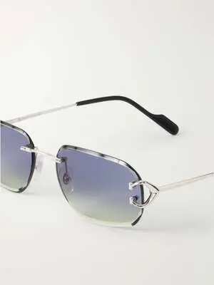 Cartier Motifs De Square-frame -tone Sunglasses