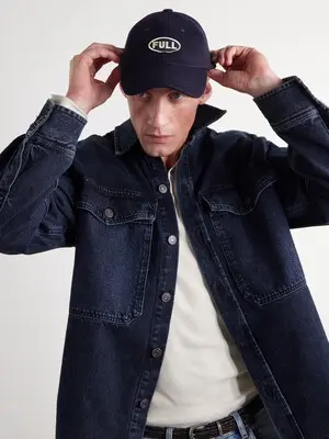 FULLCOUNT Logo-appliquéd Wool-blend Cap