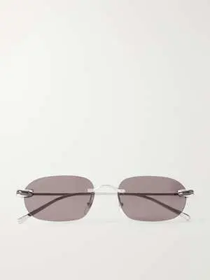 Cartier Trinity De Square-frame -tone Sunglasses - Silver