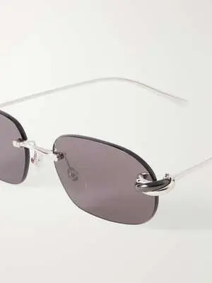Cartier Trinity De Square-frame -tone Sunglasses