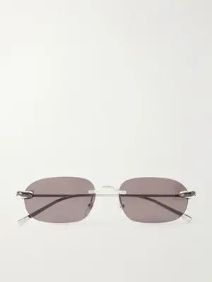 Cartier Trinity De Square-frame -tone Sunglasses - Silver