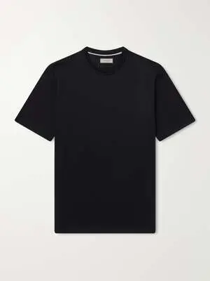 Canali Cotton-jersey T-shirt - Black