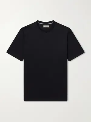 Canali Cotton-jersey T-shirt - Black
