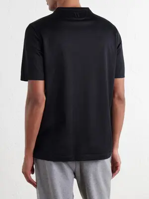 Canali Cotton-jersey T-shirt - Black